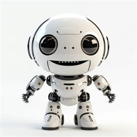 Premium Ai Image A Robot With A Smile On Its Face Is Standing On A