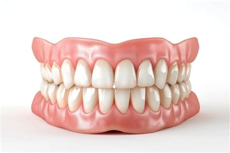 Premium Photo Denture Isolated From White Background