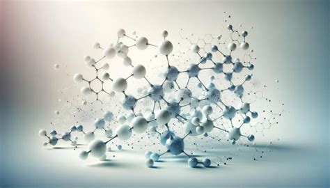 Complex Molecular Structure With Interconnected Spheres And Bonds Representing Scientific And