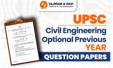 Upsc Civil Engineering Optional Previous Year Question Papers