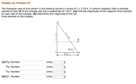 solved chapter 21 problem 37 the triangular loop of wire