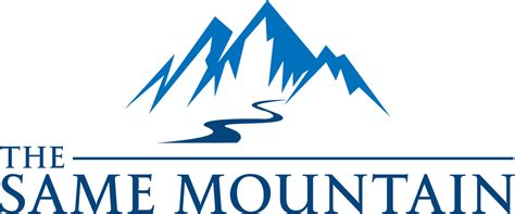 The Same Mountain Image In Two Shades Of Blue A Pathriver Leading