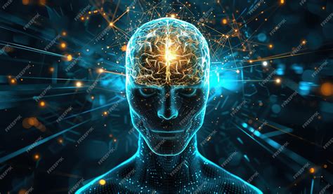 Premium Photo Illuminated Visualization Of Human Brain Activity