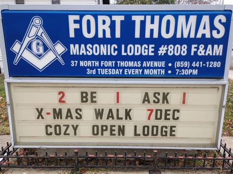 Ft Thomas Lodge No 808 F And A M Fort Thomas Ky