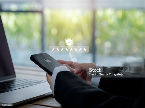 Two Steps Authentication Concept 2023 Shield And Asterisk Icons Code Showing On Smart Phone