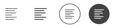 Align Left Icon Thin Line Illustration 50191671 Vector Art At Vecteezy