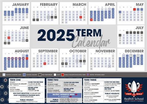 School Calendars Redhill School