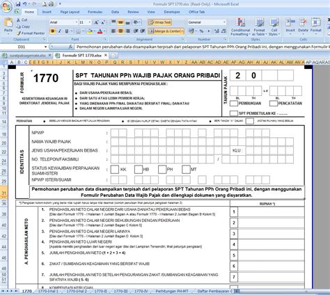 Aplikasi E Spt Pph Orang Pribadi 2016 Ver15 Sdn 2 Pasar Batu