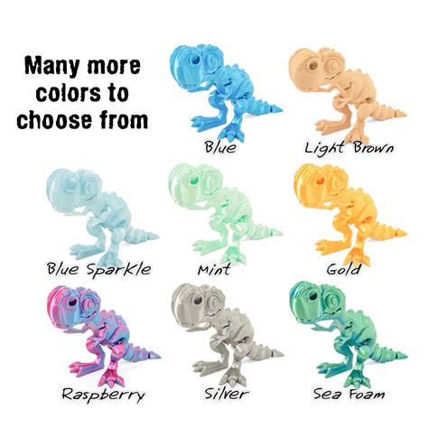 Jumbo Friendly Fidget Dinosaur T Rex Choose Any Color Etsy