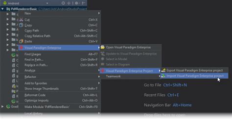 How To Create A Uml Project In Android Studio Visual Paradigm