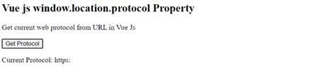 Vue Js Get Current Web Protocol Of Web Page Example