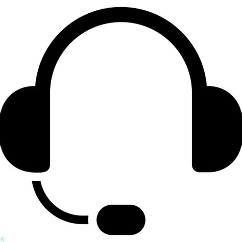 دانلود آیکون ارتباط با ما استایل توپر مشکی با فرمت Png