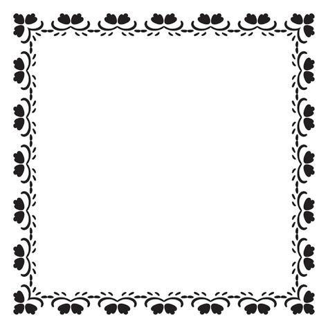 Premium Vector Floral Classic Frame