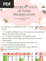 Methods Of Food Preservation Explained Pdf Food Preservation Food