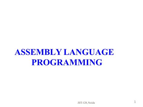 8085 assembly programming pptx