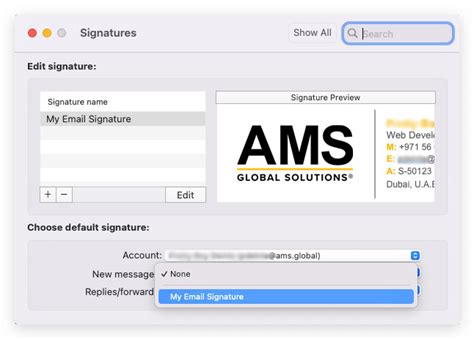 Ams Email Signature