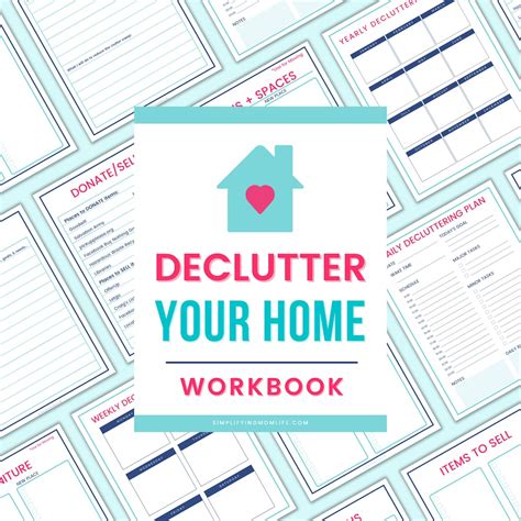 Decluttering Workbook Declutter Printable Workbook Home