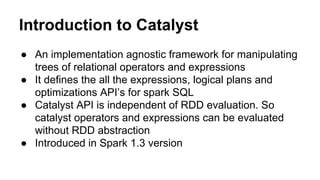 Anatomy Of Spark SQL Catalyst Part PPT