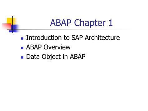 ppt abap programming overview powerpoint presentation free download