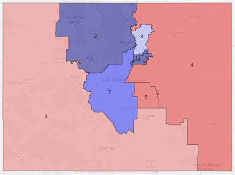 Colorado Congressional Districts Map Colorados Congressional