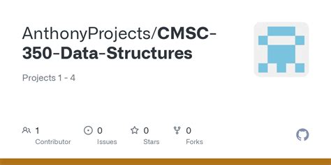 Github Anthonyprojectscmsc 350 Data Structures Projects 1 4