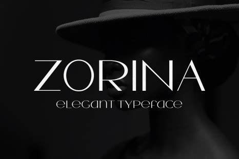 Zorina - Elegant Fashion Typeface on Yellow Images Creative Store - 108198
