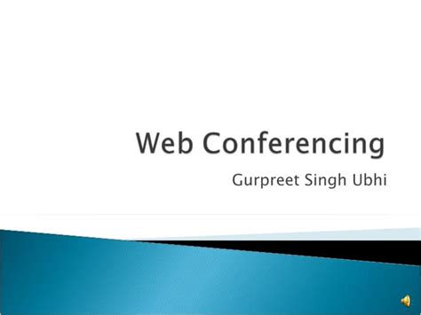 web conferencing ppt web conferencing computer software and applications