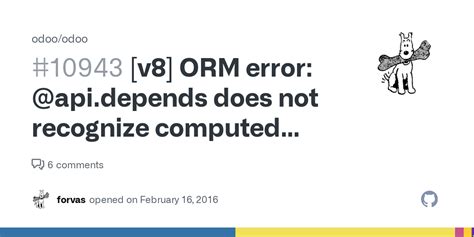 [v8] orm error api depends does not recognize computed fields of one2many fields · issue