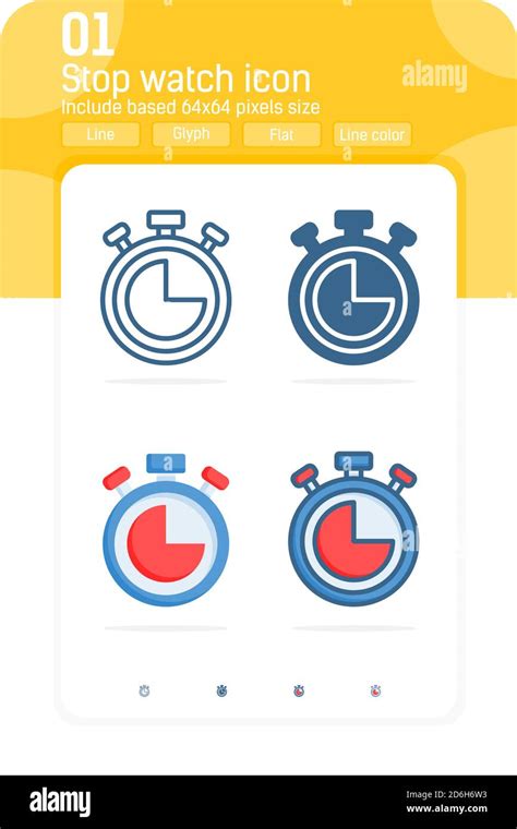 Timer Stop Watch Premium Icon Isolated On White Background With