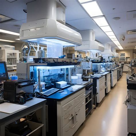 Modern Lab Equipment And Workspace Stock Image Image Of Ambiance Building 293374401