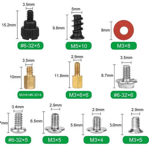Pc Computer Screw For Chassis Motherboard Power Supply Hdd Ssd Hard Drive Fan Screw 4 Pcs Per
