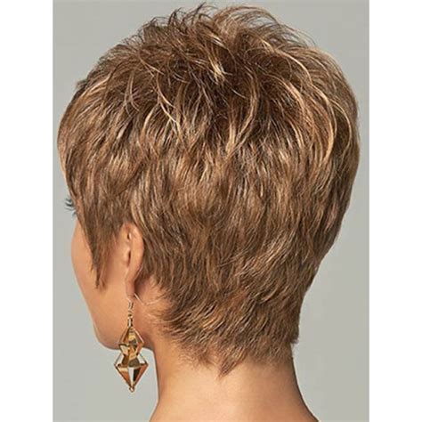 Short Pixie Cut Human Hair Wigs For Women