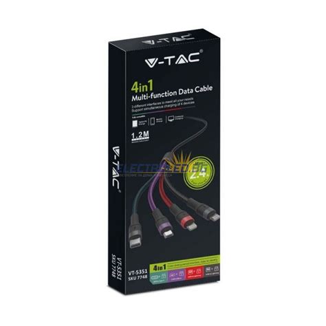 Кабел За Зареждане 4 в 1 sku 7748 v tac electroled bg