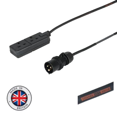 16 Amp To 13 Amp Single Phase To 2 Way Location Power