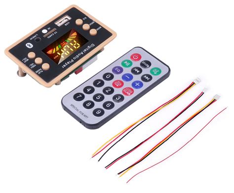 Мини стерео 2-х канальная магнитола 5-12В. USB, MP3, FM, AUX, TF ...