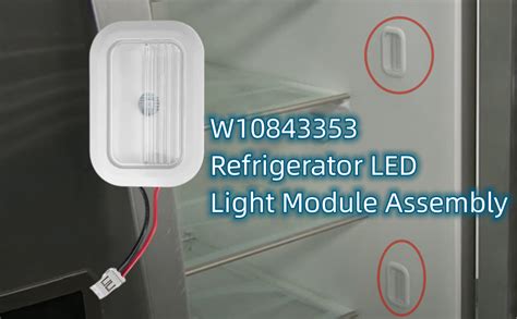 Surpouf W10843353 W10695459 Refrigerator Led Light Module