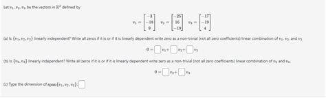 solved let v1 v2 v3 be the vectors in r3 defined by