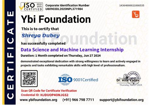 Shreya Dubey On Linkedin Datascience Machinelearning Internship
