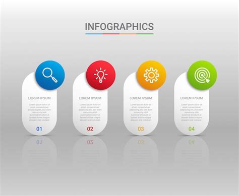 Premium Vector Business Data Visualization Infographic Template With 4 Steps