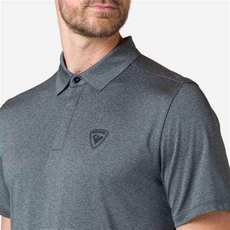 Mens Slub Active Polo Grey Polos And Tees Rossignol