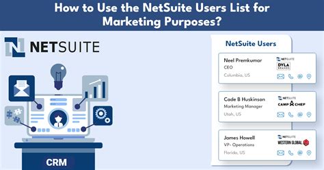 Top Ways To Use NetSuite Users List For Marketing