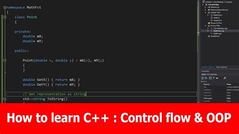 How To Learn C Control Flow And Oop Youtube