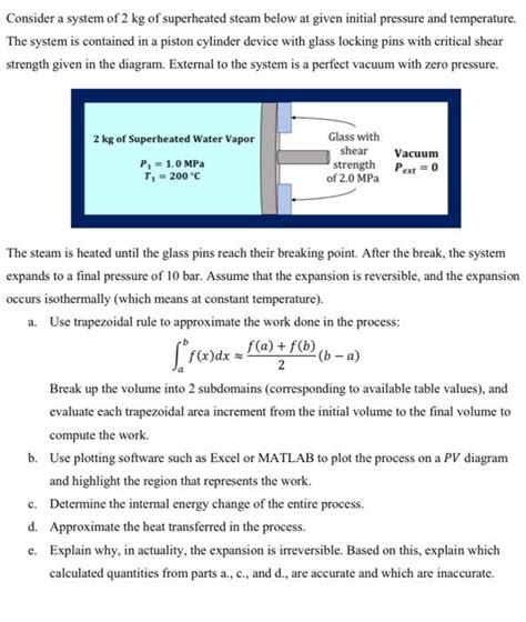 Solved Consider A System Of 2 Kg Of Superheated Steam Below