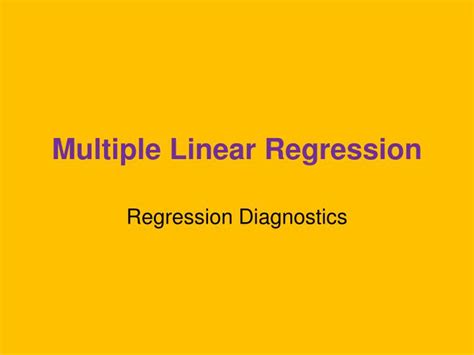 Ppt Multiple Linear Regression Powerpoint Presentation Free Download