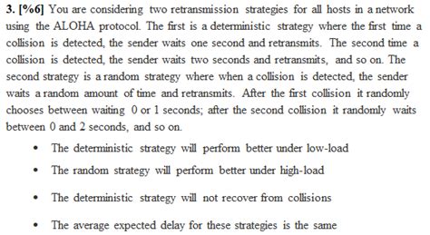 Solved 6 ﻿you Are Considering Two Retransmission