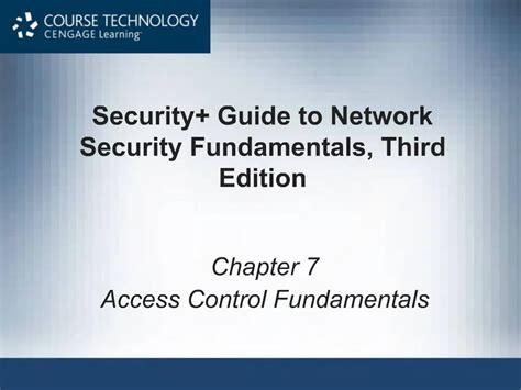 Ppt Security Guide To Network Security Fundamentals Third Edition Powerpoint Presentation