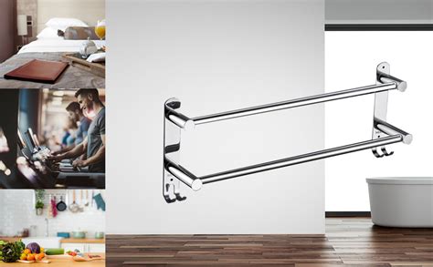 Anboo Towel Rail Wall Mounted Self Adhesive Towel Rails Sus304