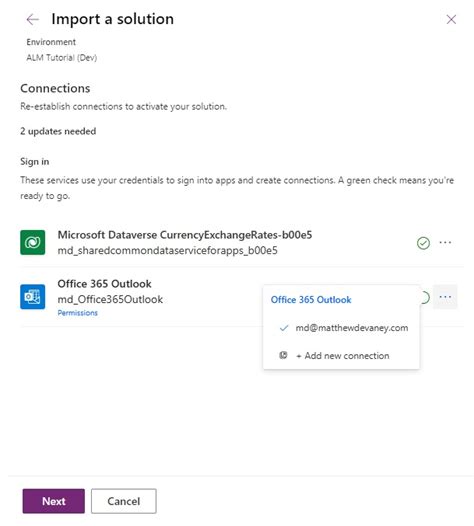 Import The Sample Solution Into The Dev Environment Matthew Devaney