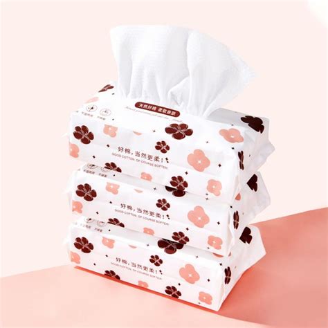 일회용 코튼 소프트 타월 두꺼운 피부 친화적 습식 및 건식 이중 사용 리무버 코튼 페이셜 클렌징 타올 메이크업 Tslm1면 Pads Aliexpress