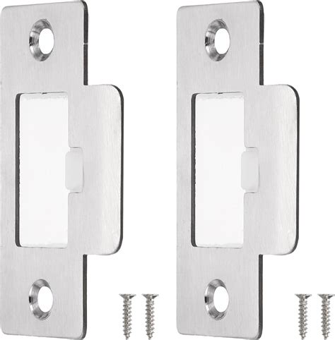 Sourcing Map Door Strike Plate 2pcs 70mm X 395mm 201 Stainless Steel